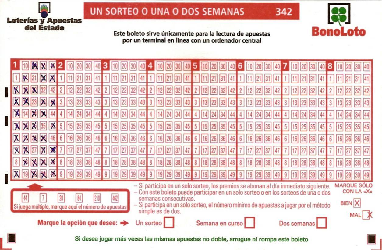 Información clave para jugar Bonoloto - 20 palabras